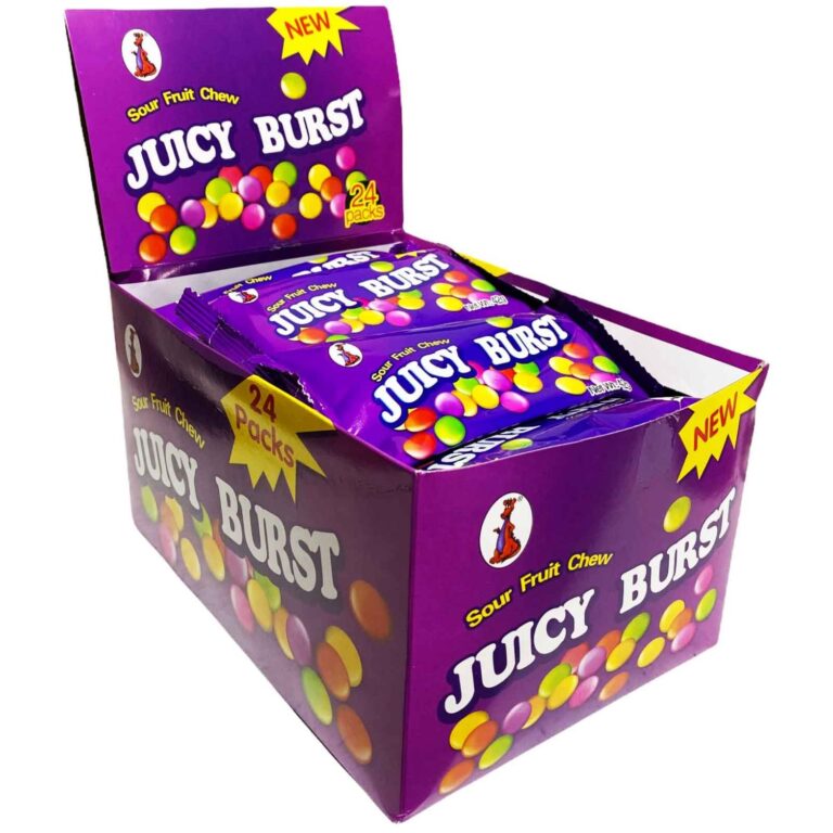 Juicy Burst 42g Carton - 24 packs - Lollies Online