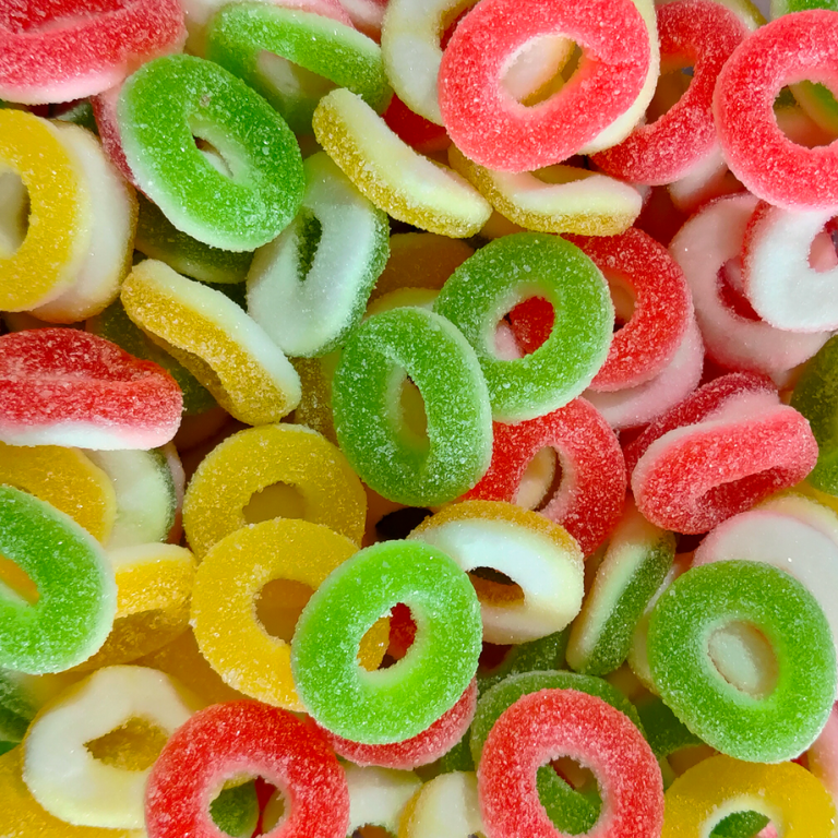 Sour Rings 2kg - Lollies Online